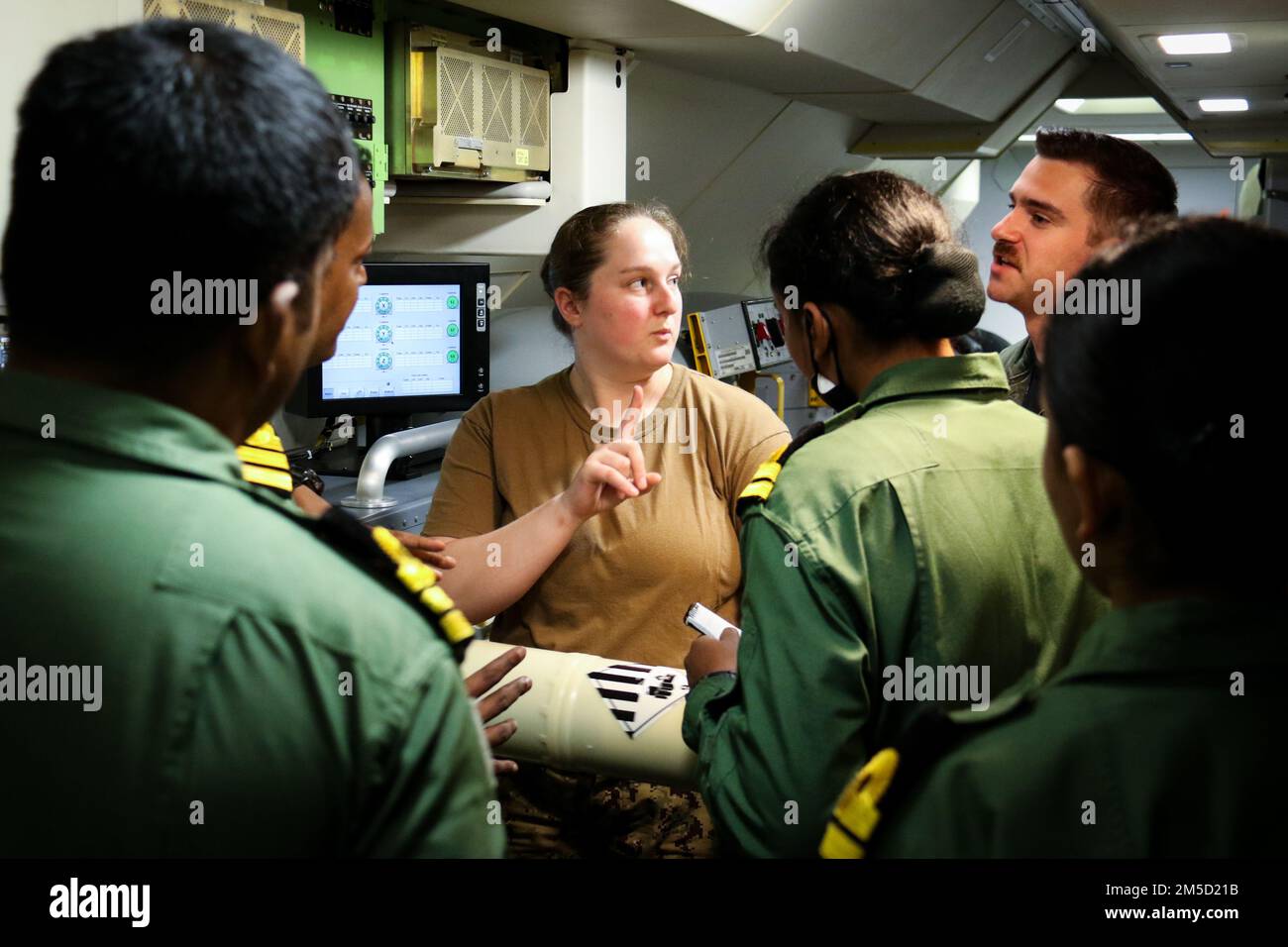 INS DEGA, India (Mar. 3, 2022) – Aviation Ordnanceman 2nd Class Kyliegh ...