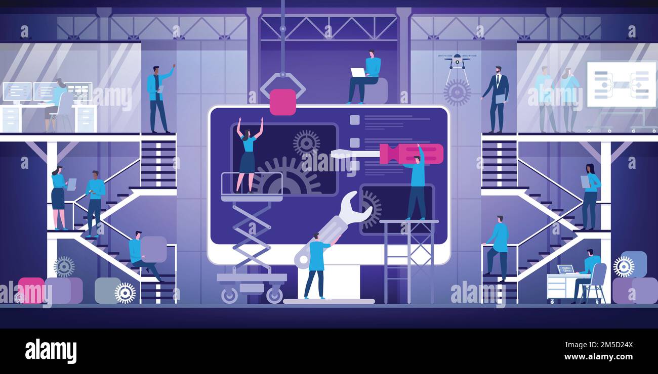 Young software developers Stock Vector Images - Alamy