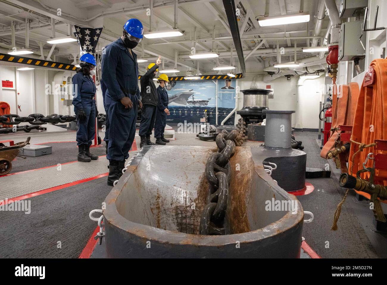 220303-N-TF178-1079 SAN DIEGO (March 3, 2022) – Sailors monitor the ...