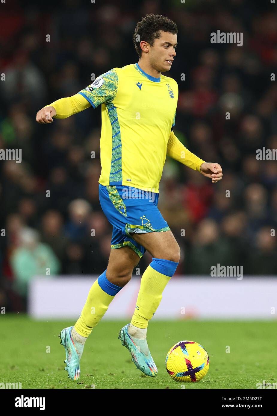 Manchester, England, 27th December 2022. Brennan Johnson of Nottingham ...