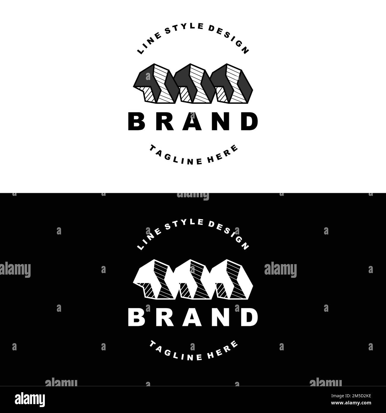 Stone Logo, Gem Line Stone Design, Diamond, Crystal, Simple Elegant ...