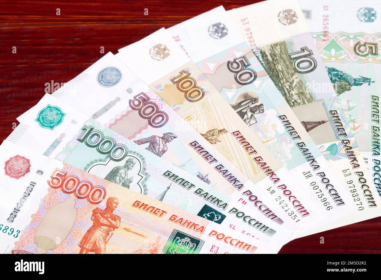 Russian money - ruble a business background Stock Photo - Alamy