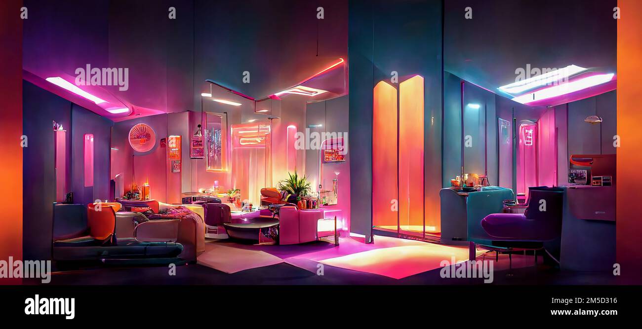 Cyberpunk furniture hi-res stock photography and images - Alamy