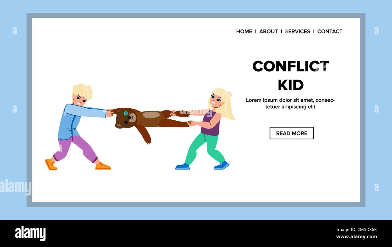 conflict kid vector Stock Vector Image & Art - Alamy