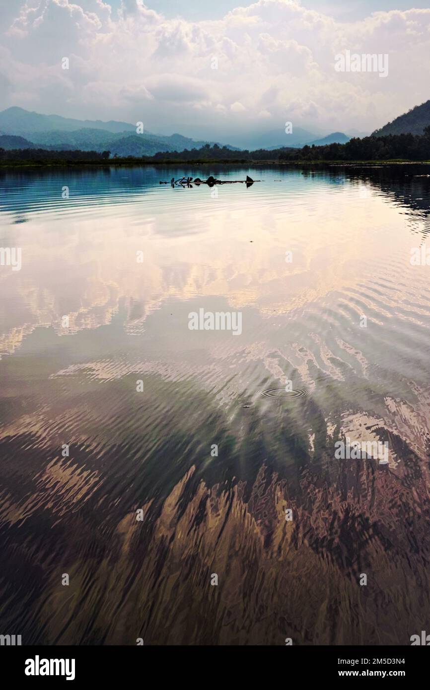 The scenic empty Chandubi Lake in Assam, India Stock Photo - Alamy