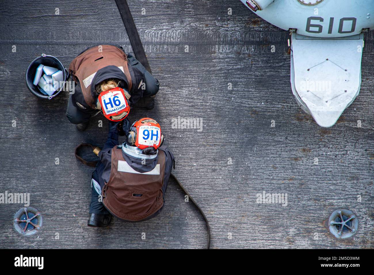 220303-N-ZE328-1173 AEGEAN SEA (Mar. 3, 2022) Sailors, assigned to the ...