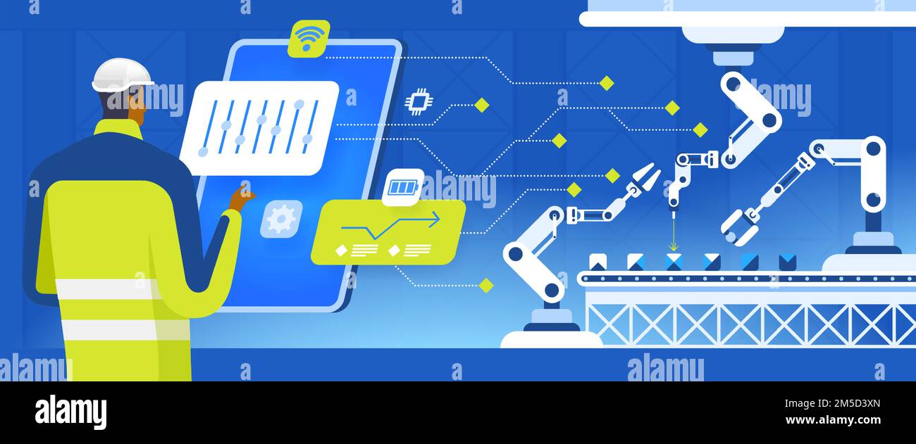 Interactive robotic arms Stock Vector Images - Alamy