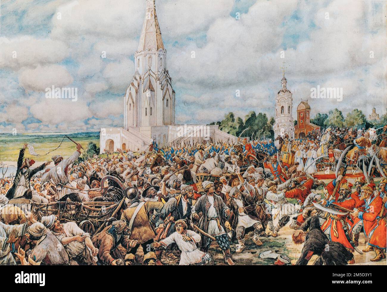 Copper Riot, Also Known As Moscow Uprising Of 1662 Painting By Artist ...