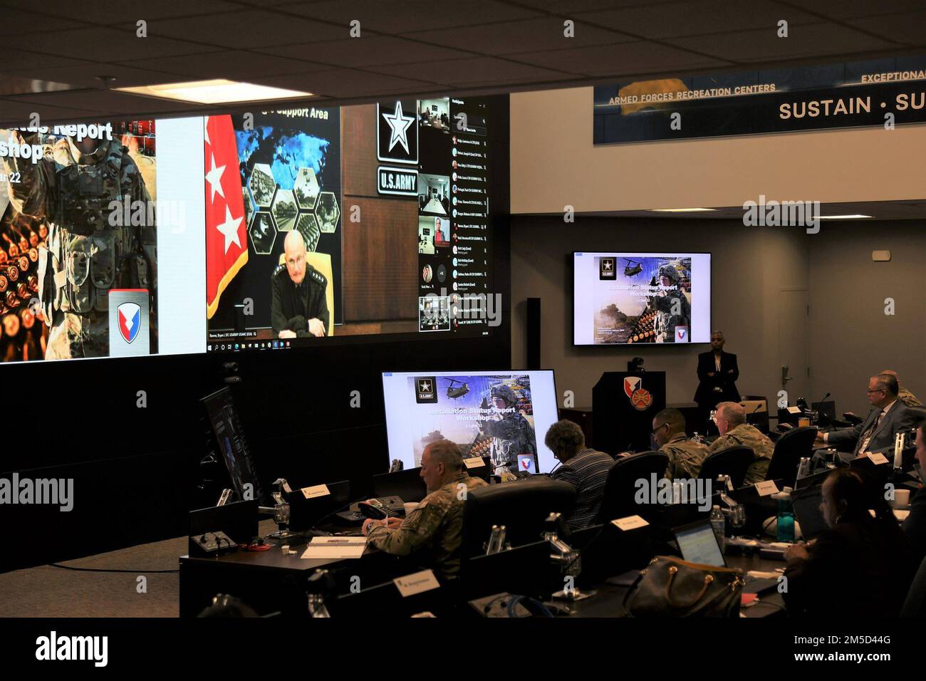 Gen. Ed Daly, commanding general of Army Materiel Command, virtually ...