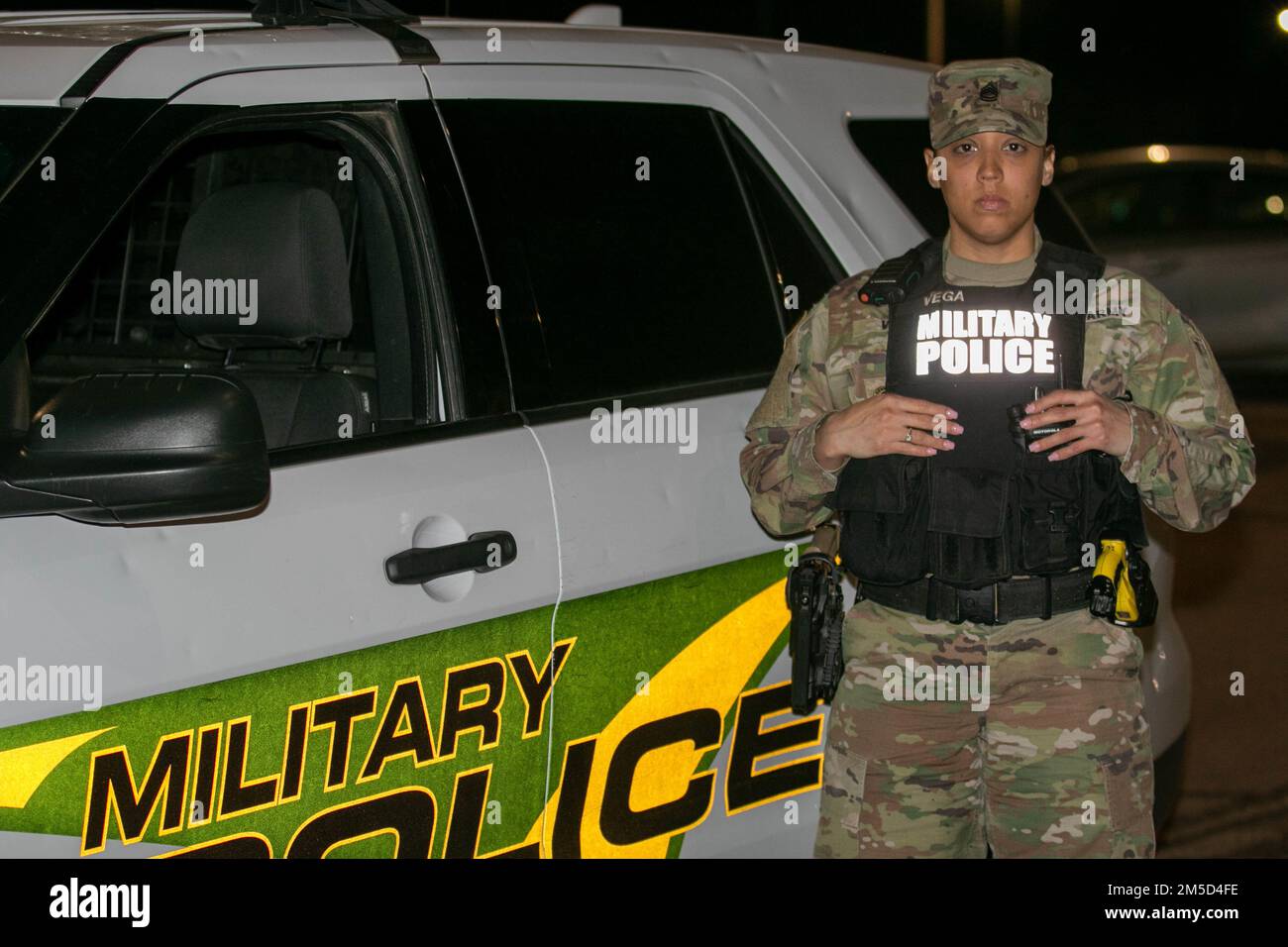 U.S. Army Sgt. 1st Class Christina Vega, a military police officer ...