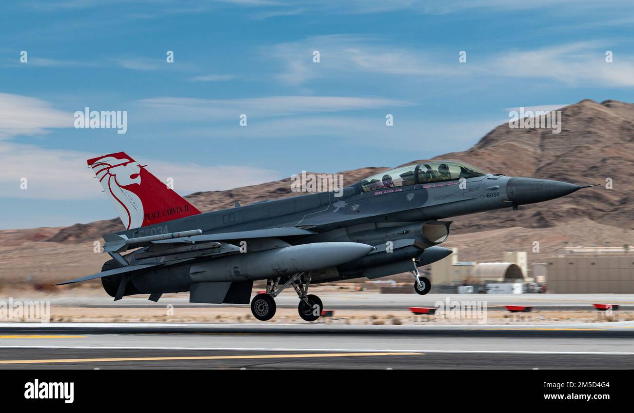A Republic of Singapore Air Force F-16 Fighting Falcon assigned to the ...