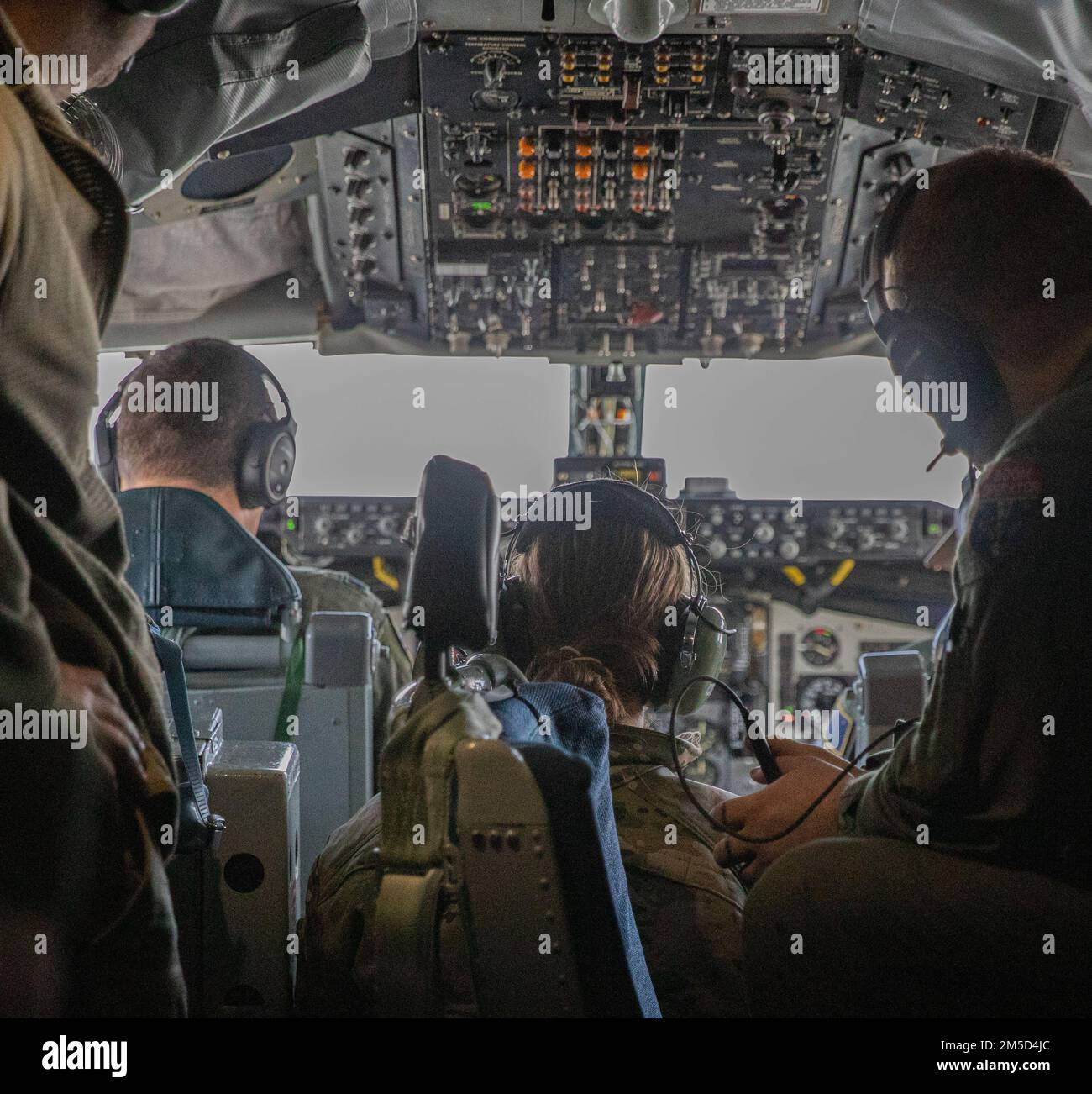 U.S. Air Force Airmen, with the 168th Air Refueling Wing, Alaska Air ...