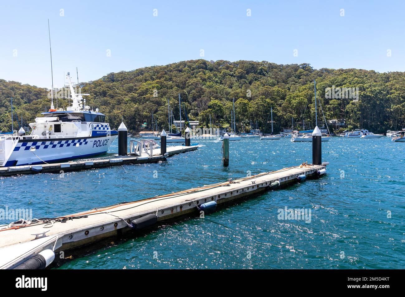 Sydney boat marina pittwater hi-res stock photography and images - Alamy