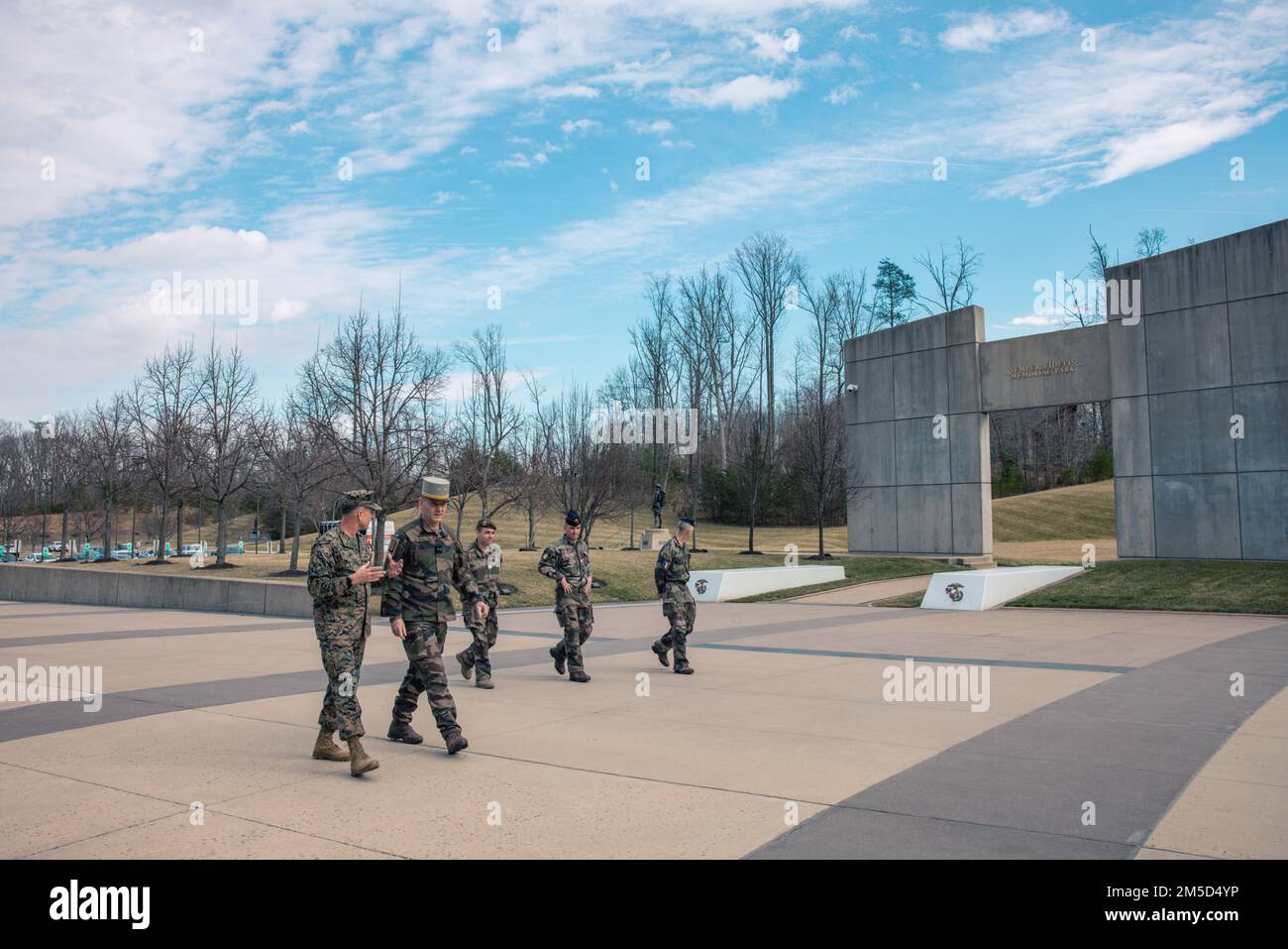 French Army Brig. Gen. Eric Ozanne, 6th Light Armored Brigade (LAB ...