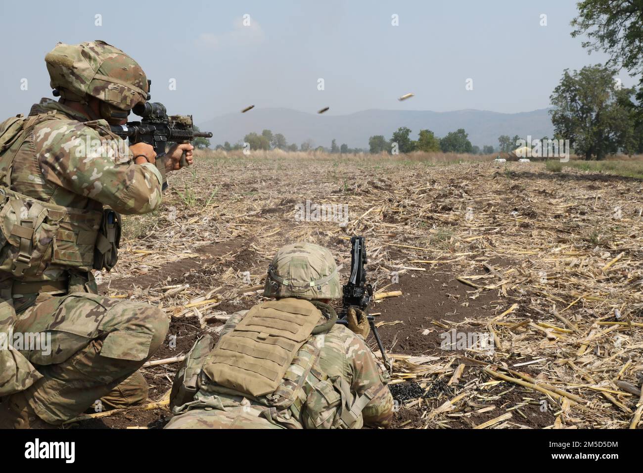 U.S. Army Spc. Ethan Whitehall and Spc. Seth Crostreet, both Stryker ...