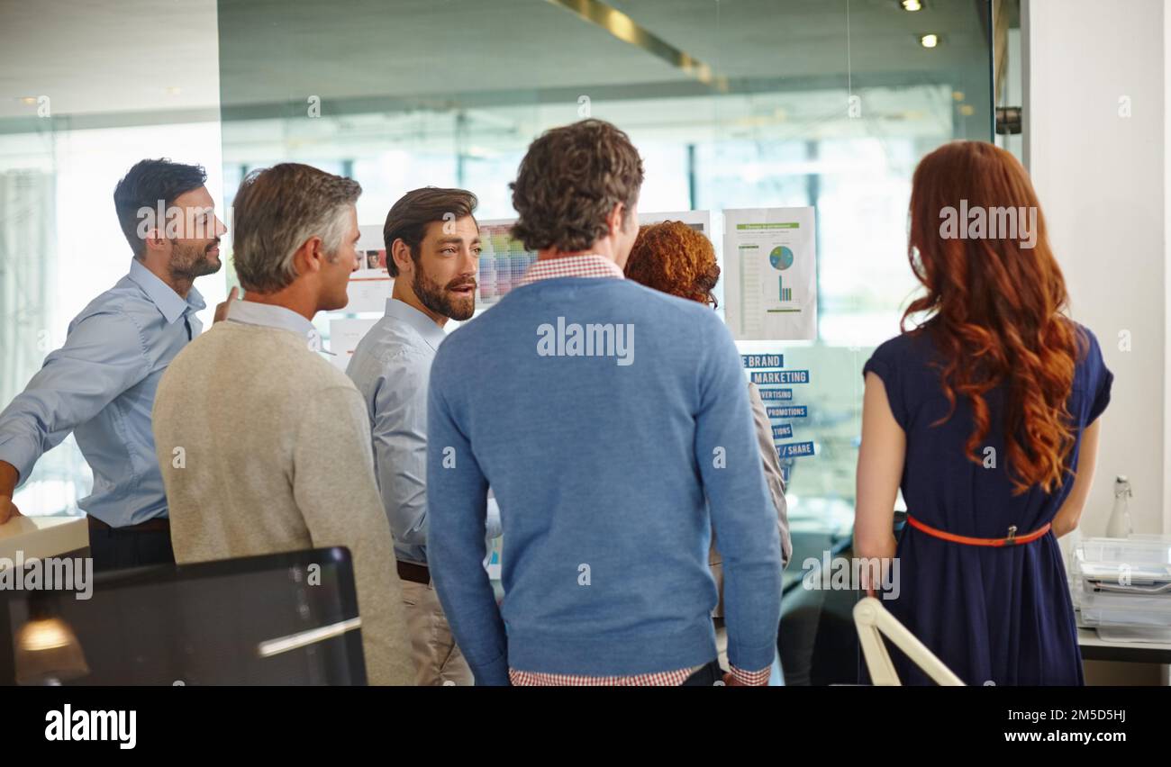 The brainpower behind a successful project. a group of colleagues ...