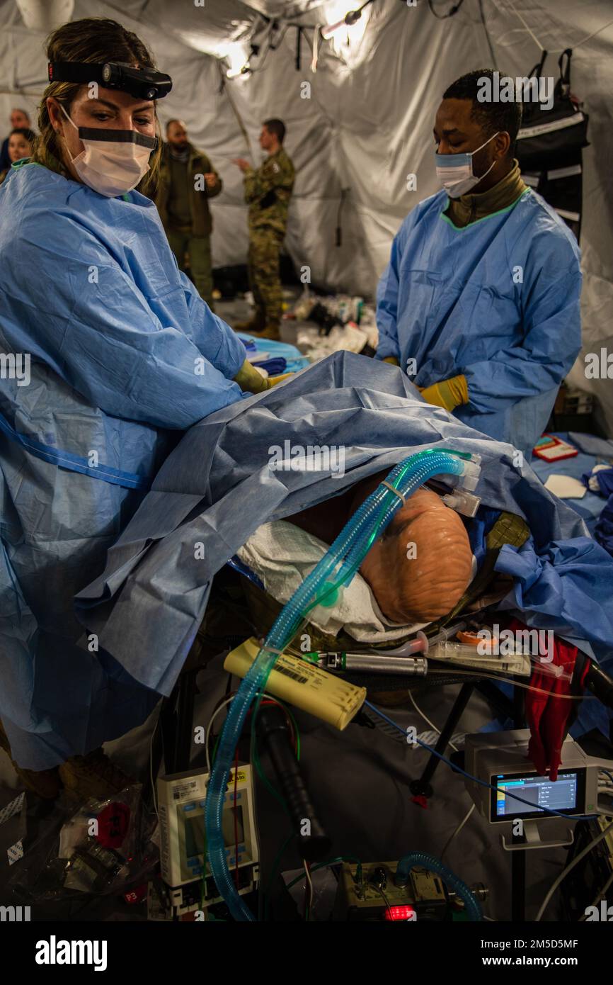 U.S. Air Force Maj. Madison Lashley, surgeon, 633rd Medical Group, Air ...