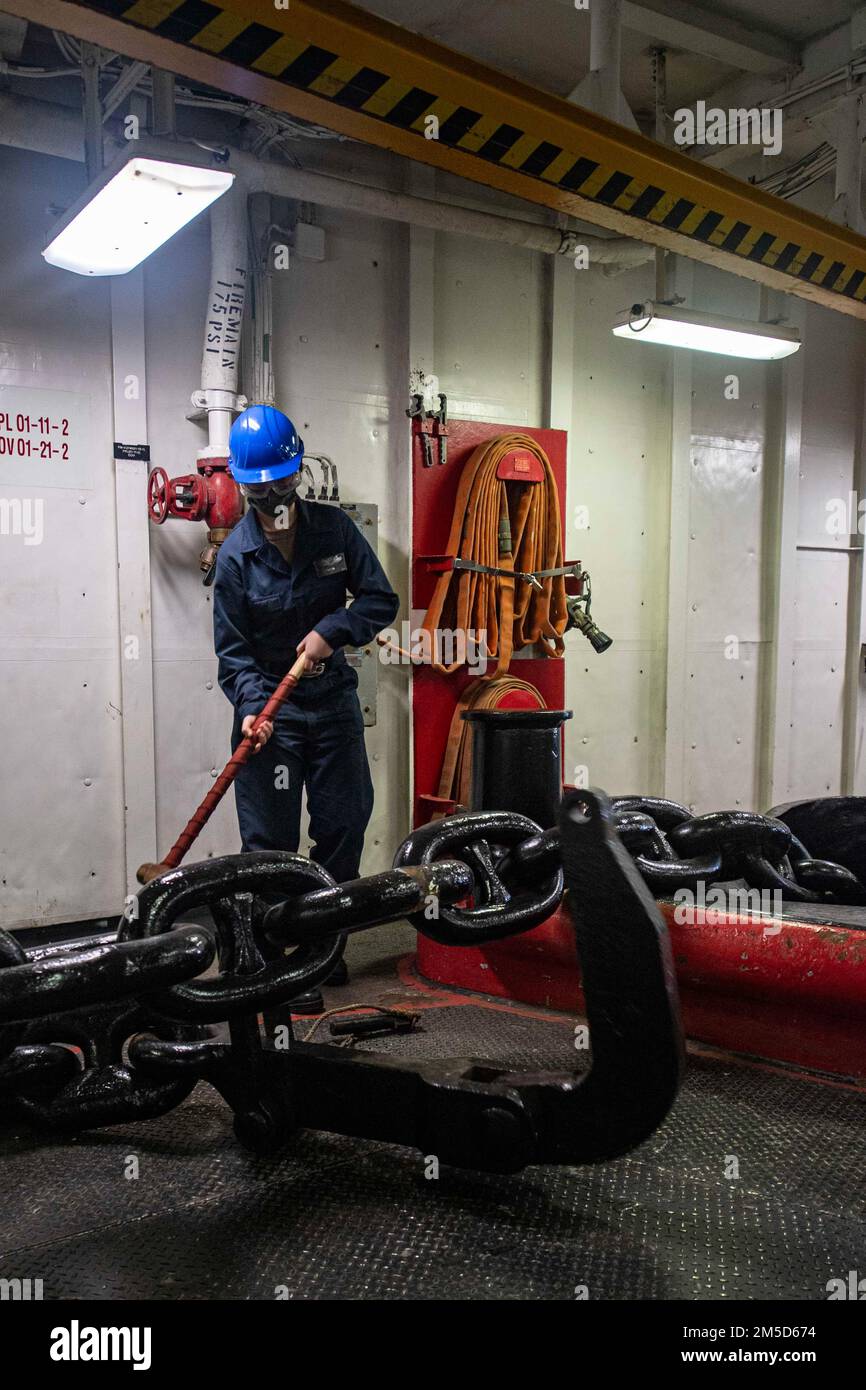 SASEBO, Japan (March 3, 2022) Seaman Madison Maresca, from Roxbury, N.J ...