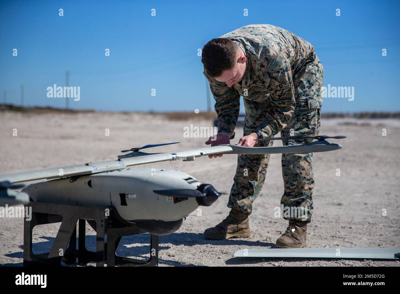 A U.S. Marine with 2d Light Armored Reconnaissance Battalion, 2d Marine ...