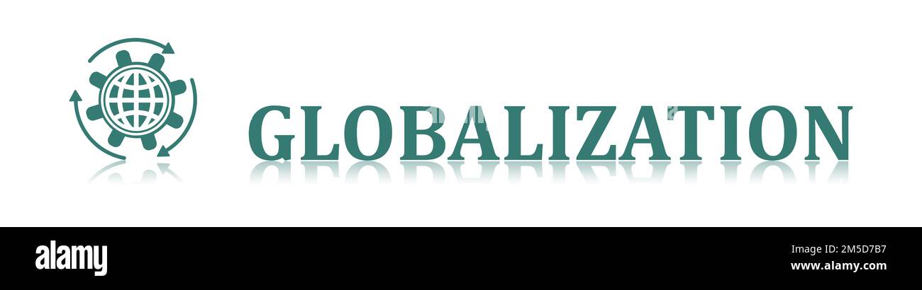 Illustration of a globalization concept Stock Photo - Alamy