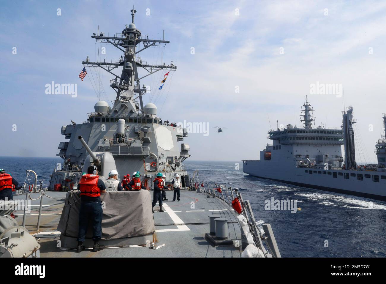 INDIAN OCEAN (March 3, 2022) A KA-25 Hormone helicopter of the Indian ...