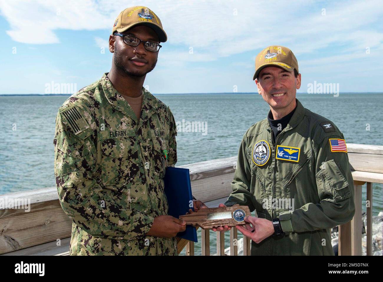 Capt. Todd Marzano, commanding officer of aircraft carrier, Pre ...