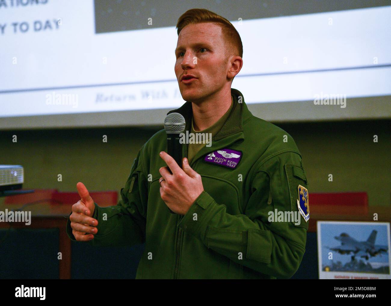 U.S. Air Force Capt. Ben Kern, 510th Fighter Squadron F-16 Fighting ...