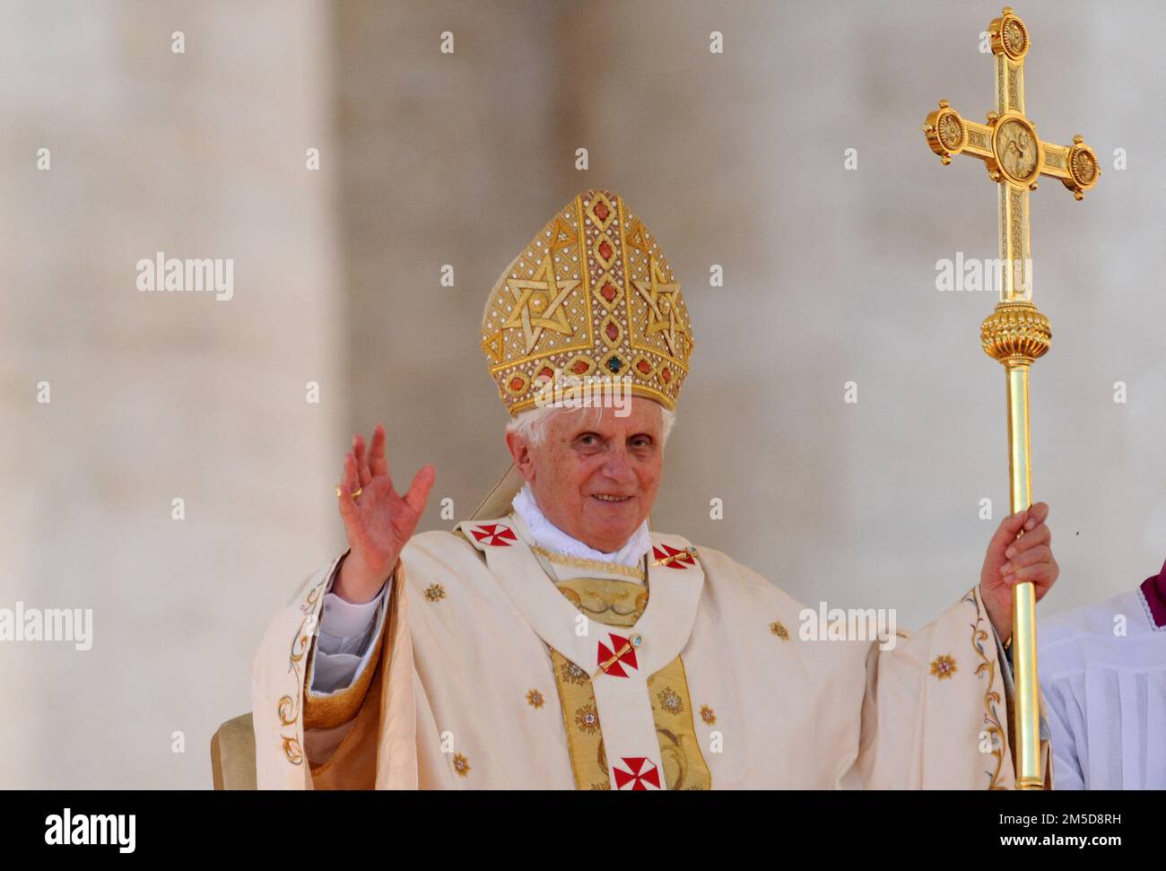 File photo - Pope Benedict XVI leads a canonization ceremony in St ...