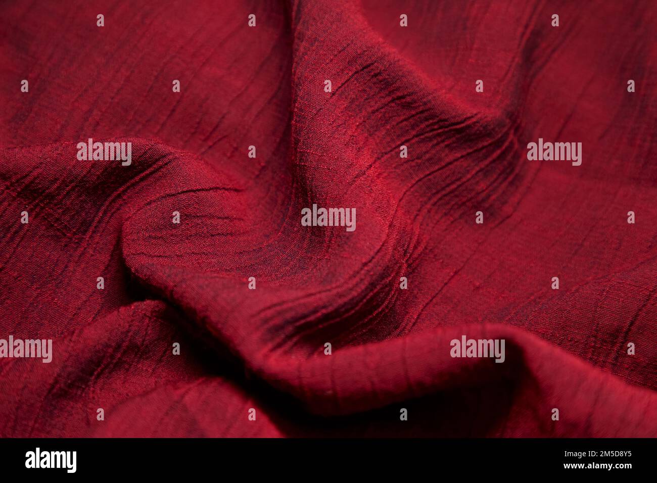 Red fabric background. Red cloth waves background texture. Red fabric ...