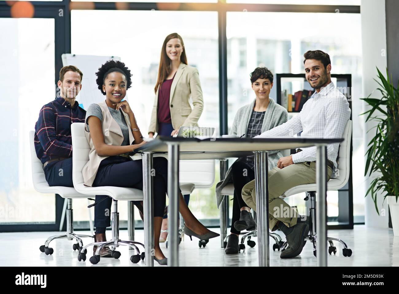 Nothing stands in our way of achieving excellence. Portrait of a group ...