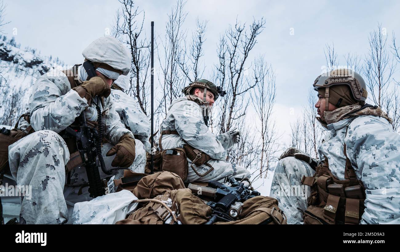 U.S. Marines with Jaeger (Hunter) concept platoon, 3rd battalion, 6th ...