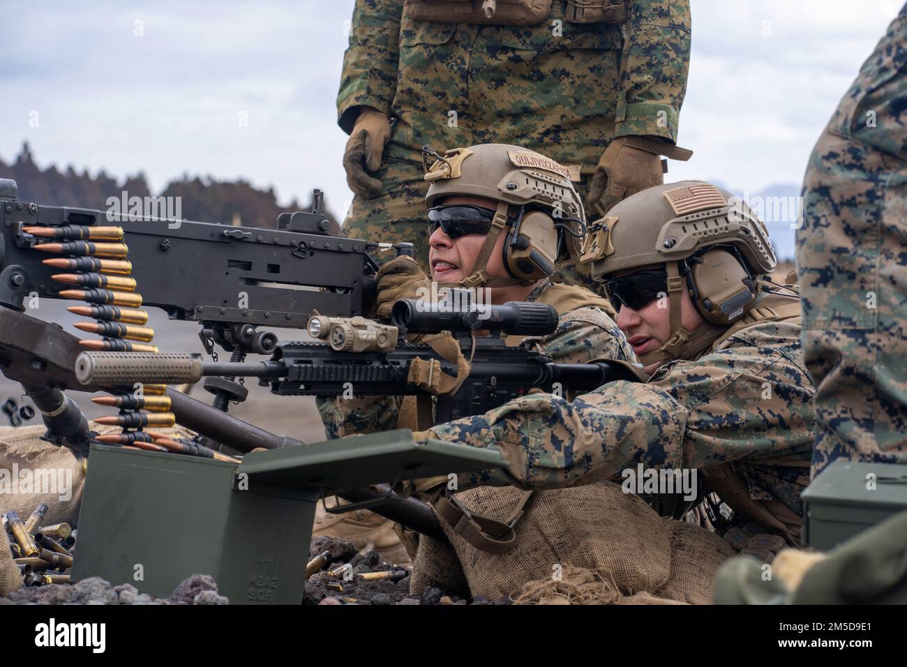 U.S. Marines with 1st Battalion, 3d Marines, 3d Marine Division conduct ...