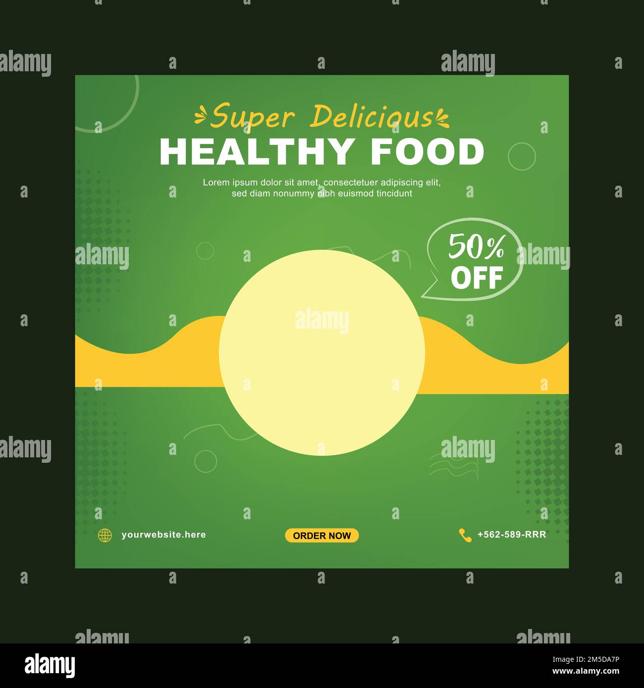 Super Delicious food Social media post template. .food social media ...