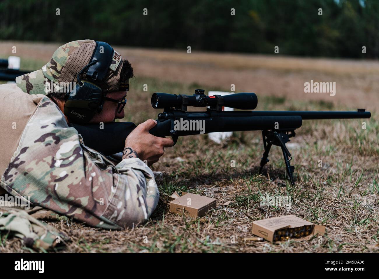 Airmen from the 822 Base Defense Squadron conduct heavy weapons ...