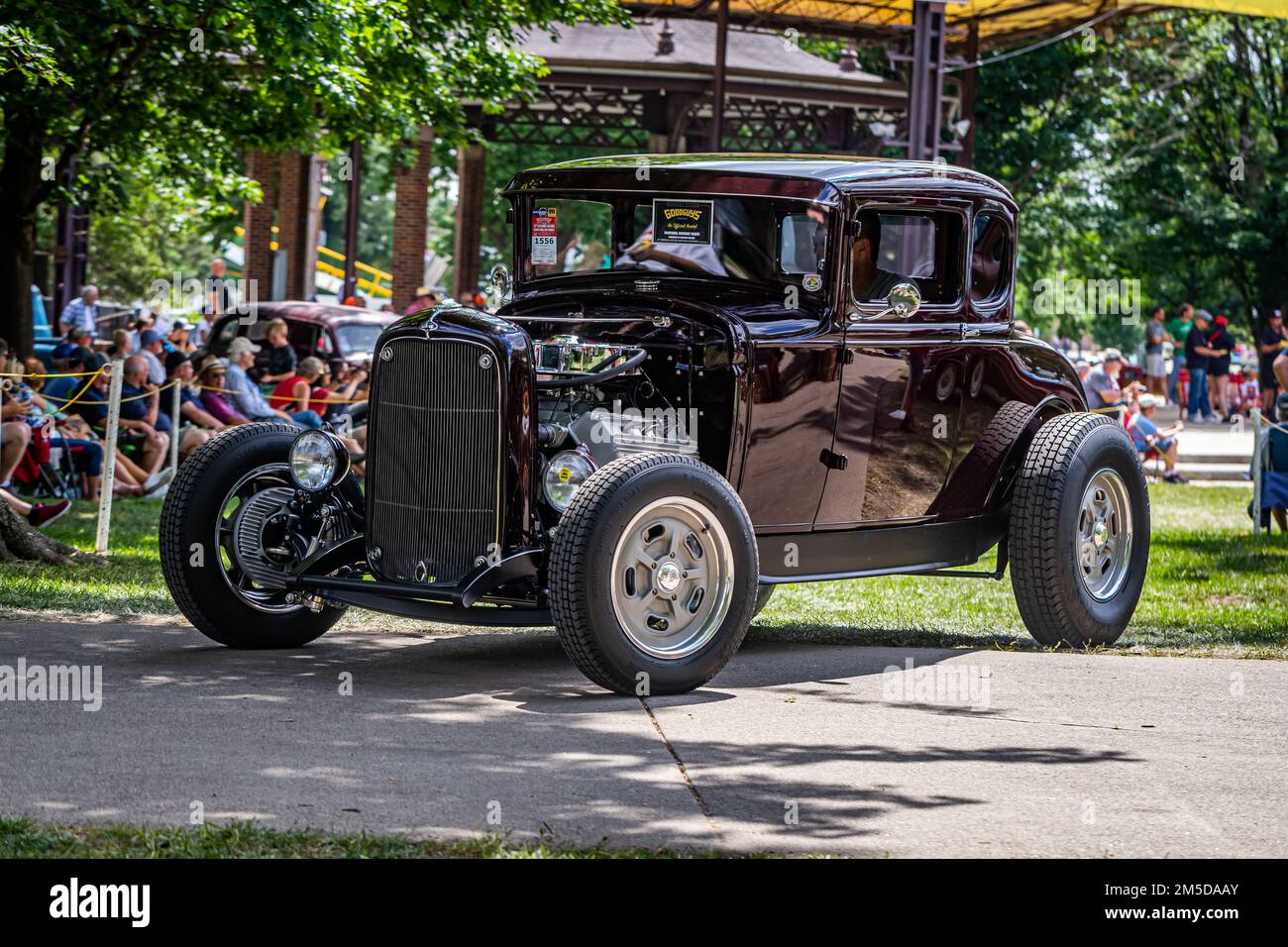 Des Moines, IA - July 03, 2022: Low perspective front corner view of a ...