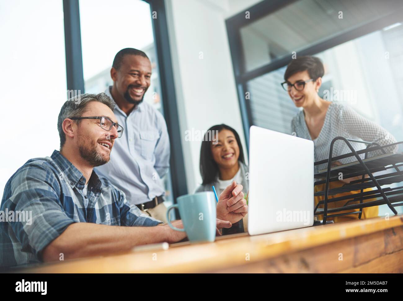 Working together to get the task done. businesspeople working together ...