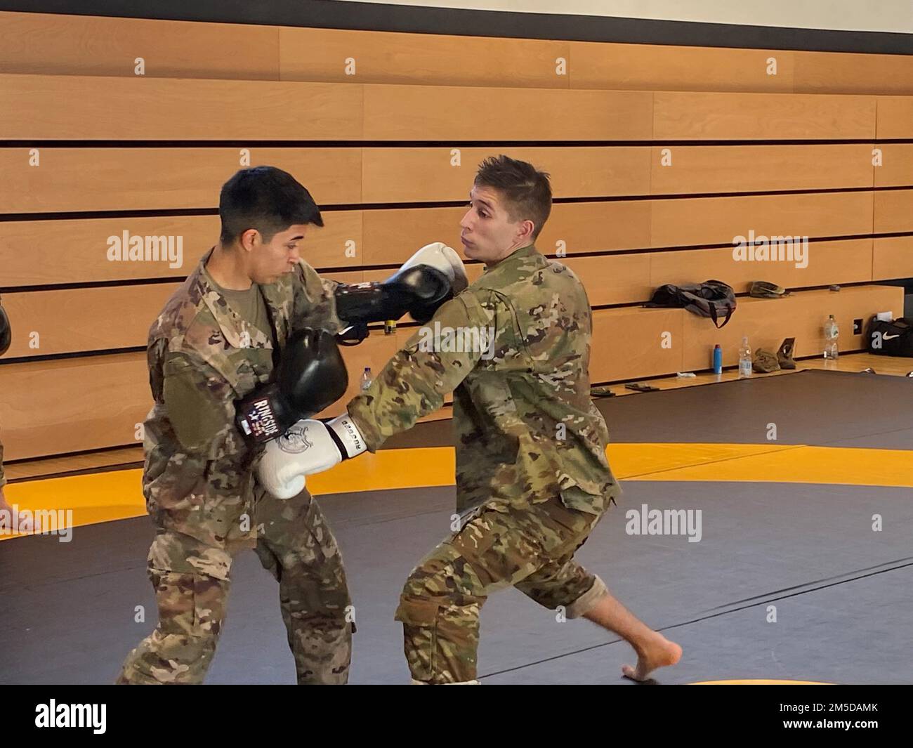 Sgt. Angel Singh-De Leon (left) and Cpl. Giovanni Cherico practice ...