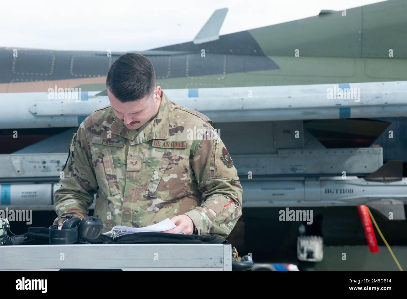 U.S. Air Force Senior Airman Zach Page, 18th Aircraft Maintenance Unit ...