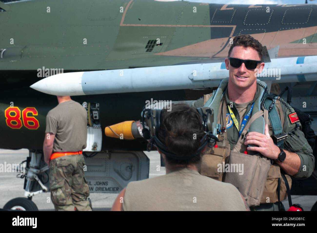 U.S. Air Force Capt. Andrew Steinmann, 18th Aggressors Squadron pilot ...