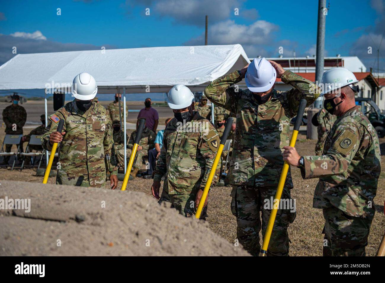 U.S. Army Maj. Gen. William Thigpen, U.S. Army South commanding general, Col. Carl Henneman ...