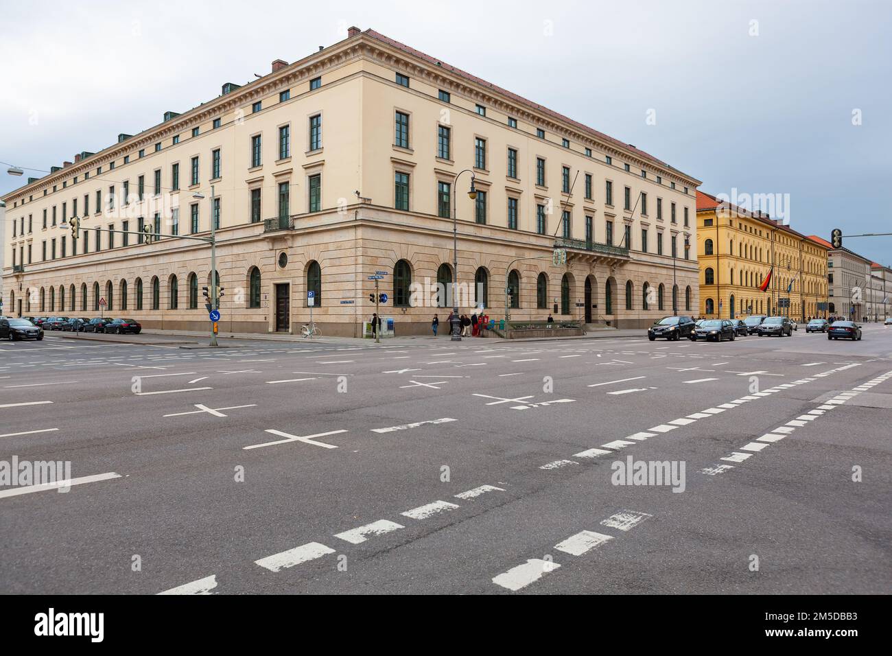 Munich, Germany - July 4, 2011 : Intersection of Von-Der-Tann-Strasse ...
