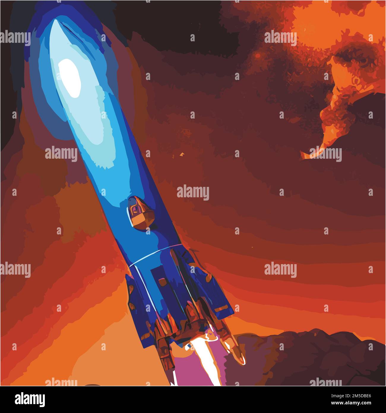 Spaceflight adventure Stock Vector Images - Alamy