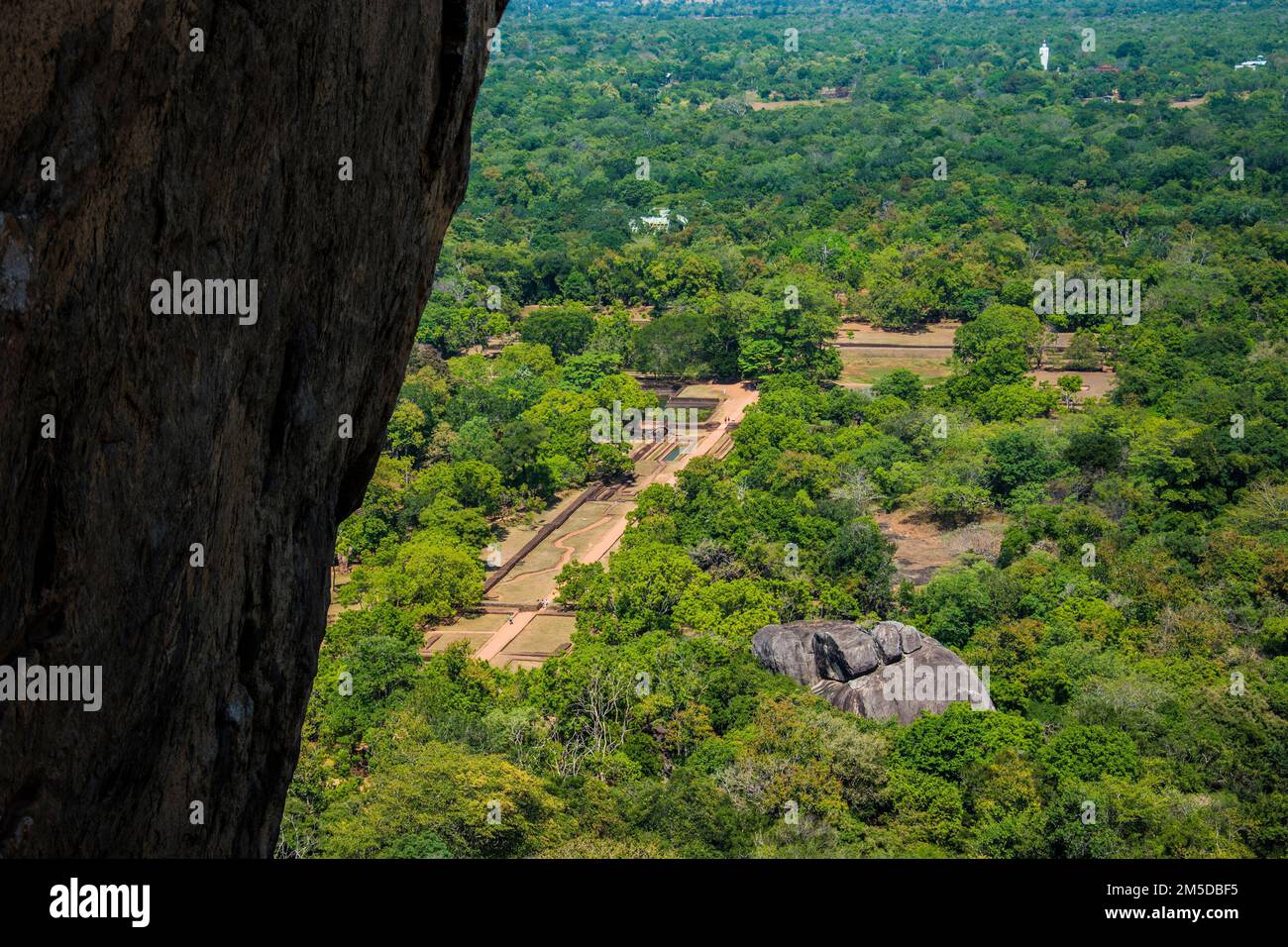 A beautiful view of the Lion rock fortress Sigiriya in Sri Lanka Stock ...