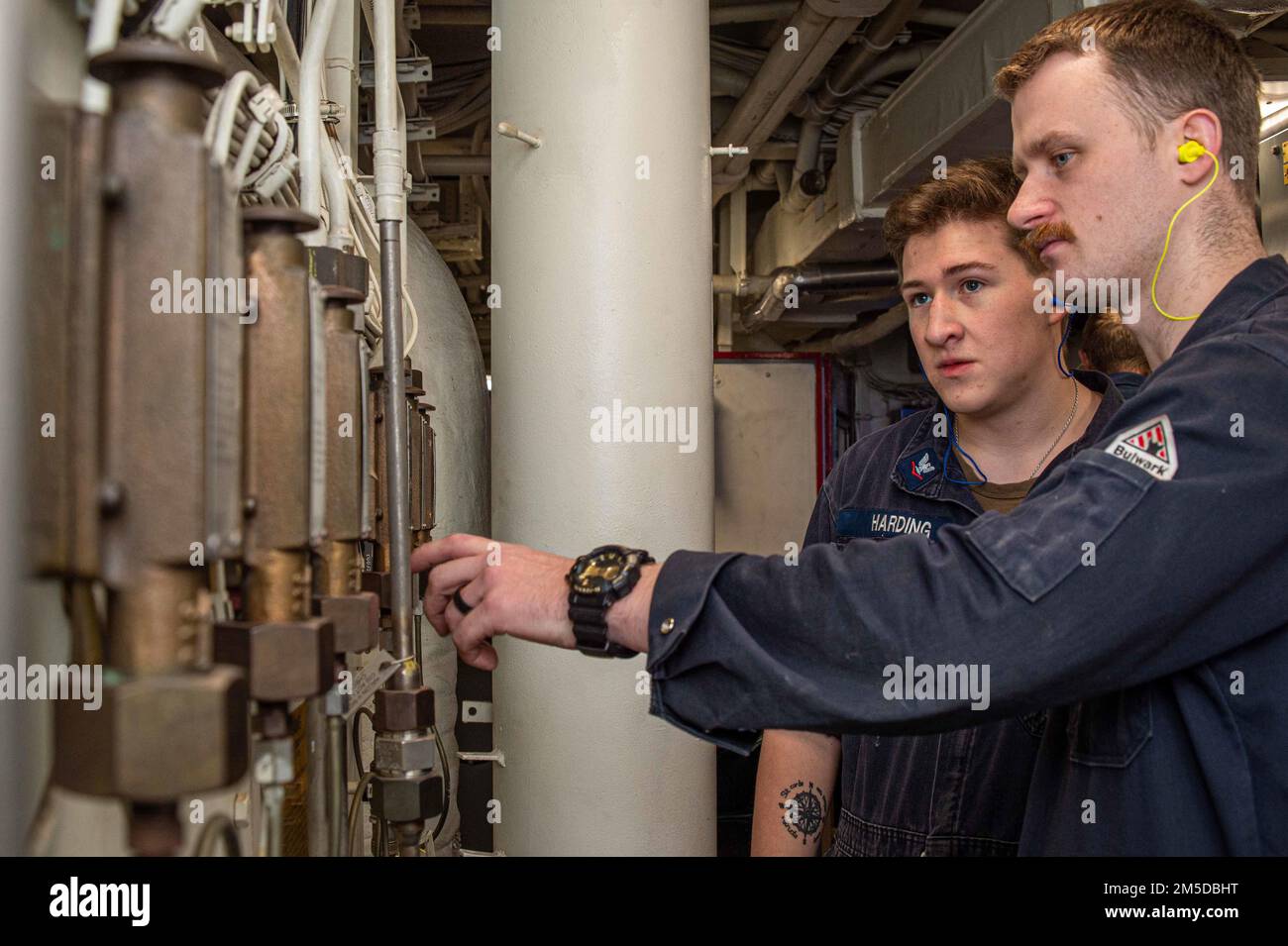 220303-N-UP745-1004 AEGEAN SEA (March. 03, 2022) Hull Maintenance ...