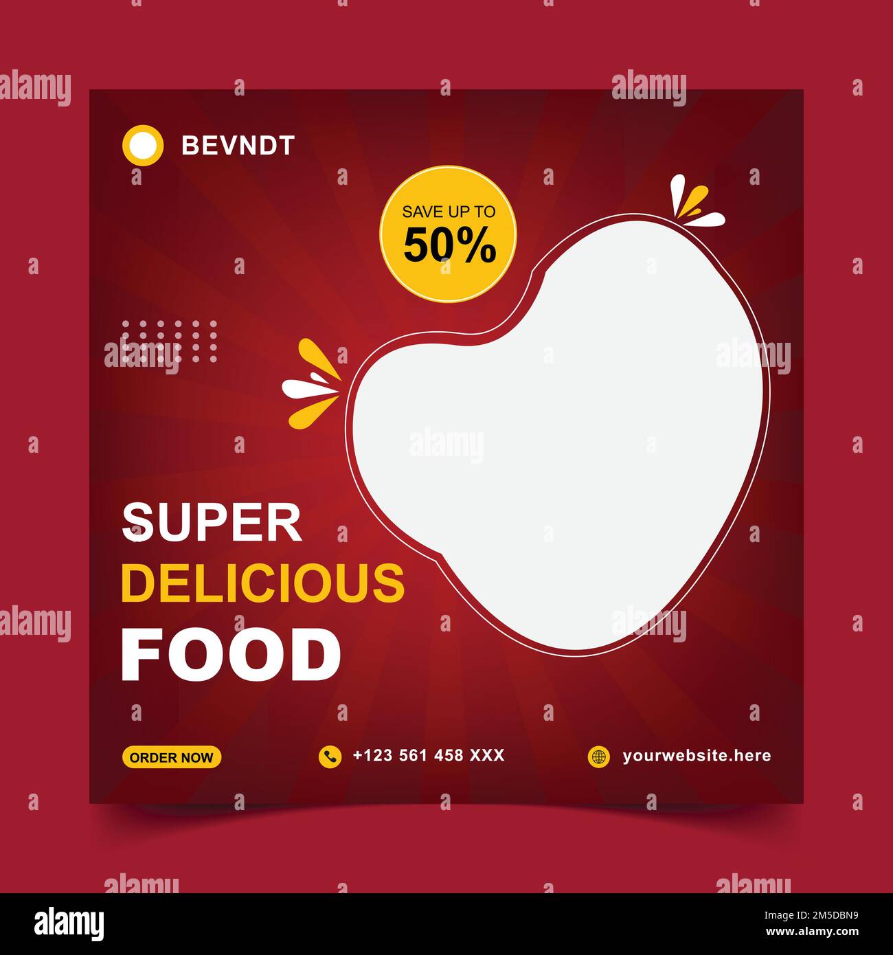 Super Delicious food Social media post template. .food social media ...
