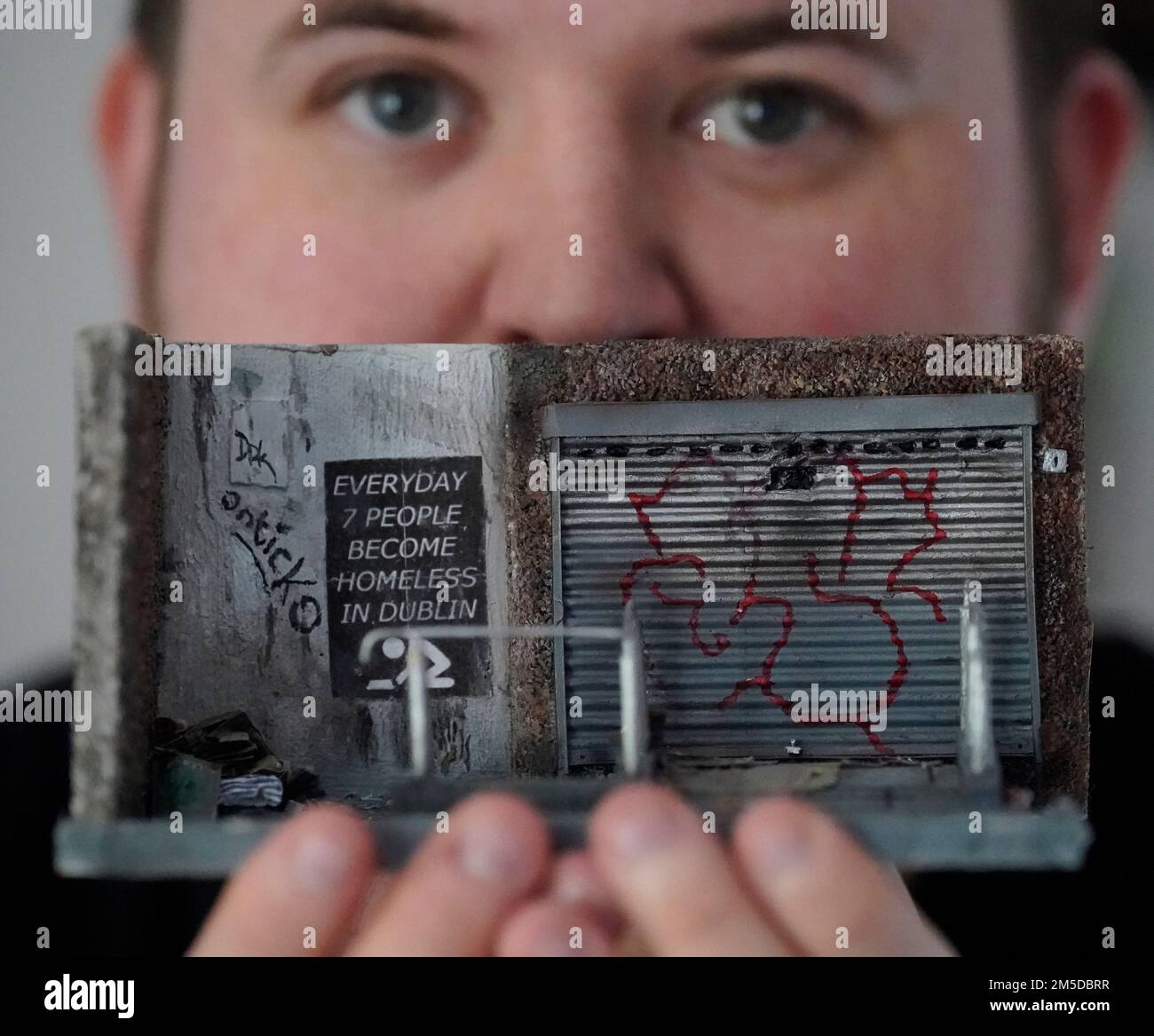 Model Maker Nathan Wheeler who is exposing the large number of derelict properties across ...