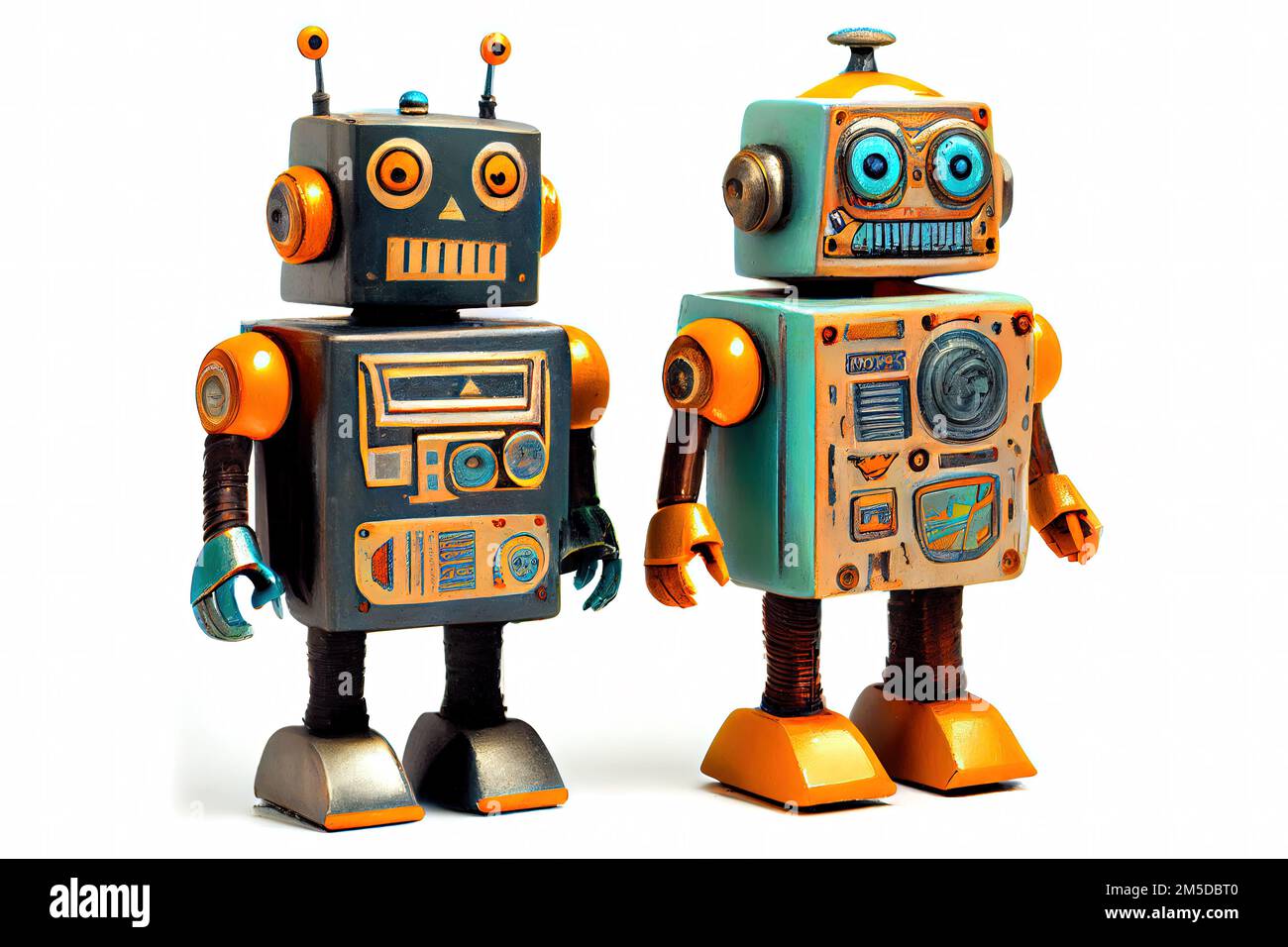 Retro robots hi-res stock photography and images - Alamy