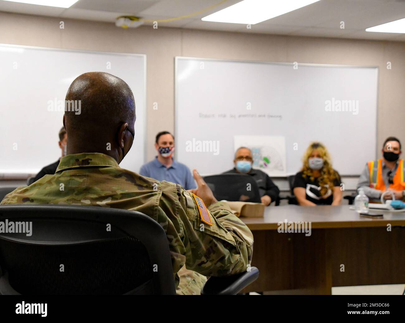 Command Sgt. Maj. Patrickson Toussaint, command sergeant major of the U ...