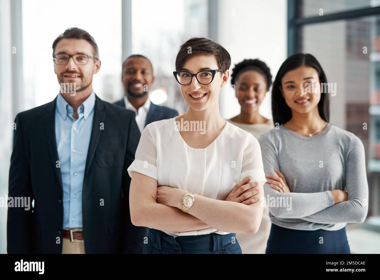 Let us help you take business to the next level. Portrait of a diverse ...