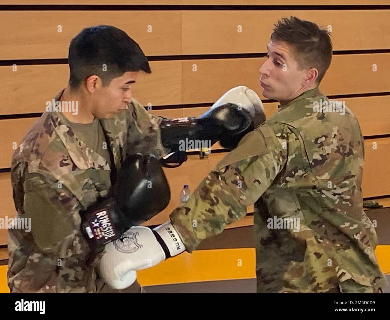 Sgt. Angel Singh-De Leon (left) and Cpl. Giovanni Cherico practice ...